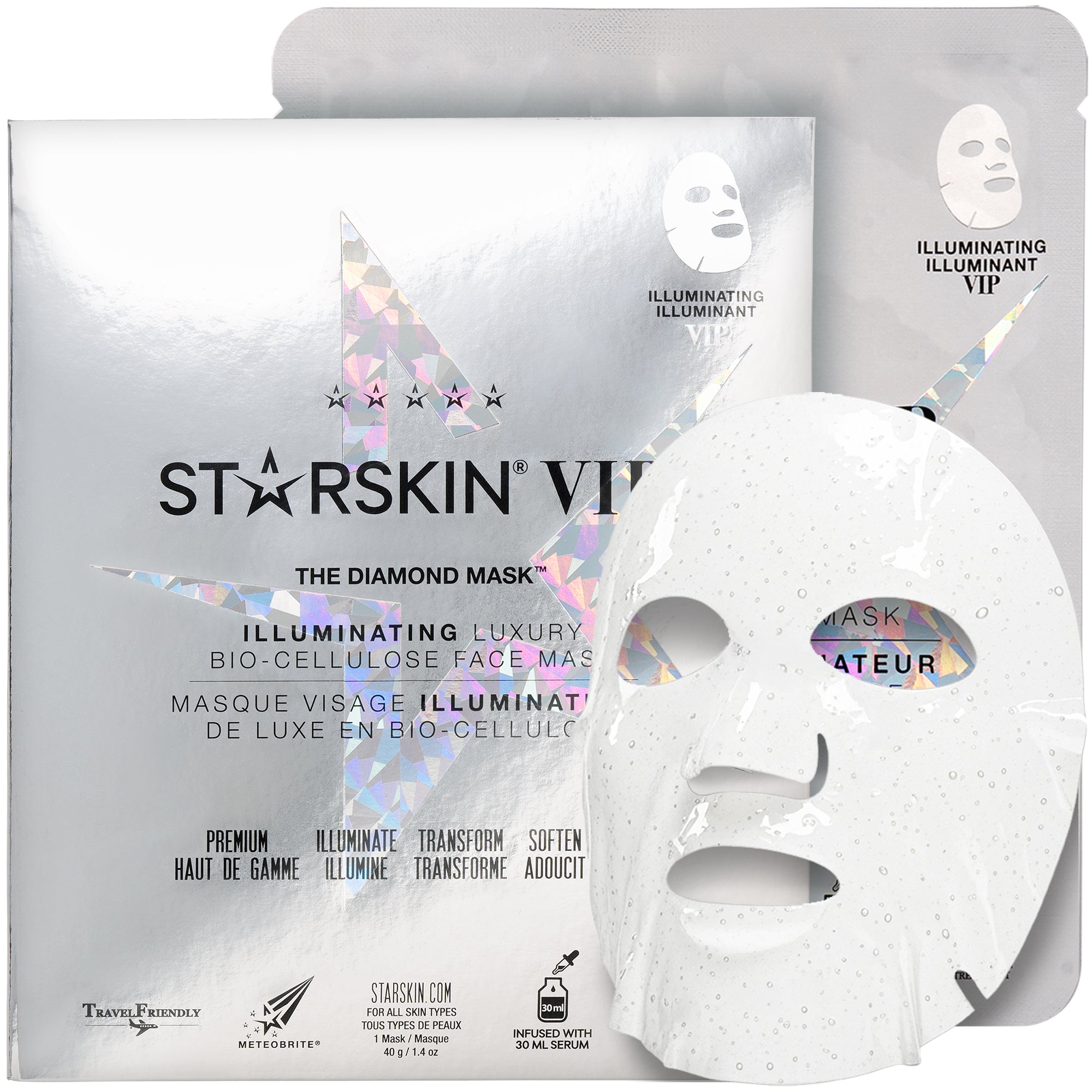 Bio-Cellulose Diamond Mask | Illuminating | VIP – STARSKIN